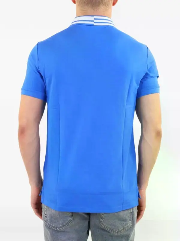 Peuterey Striped-collar Polo Shirt