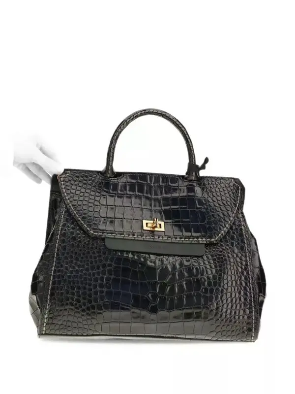 VISONA` Ornella Croc-effect Tote Bag