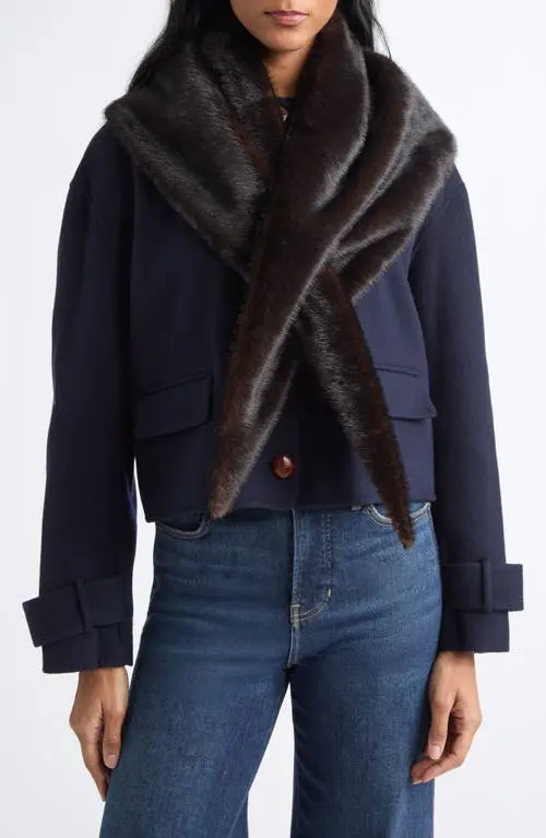 Veronica Beard Faux Fur Scarf