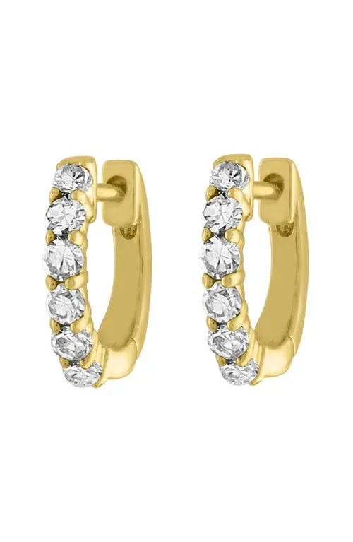 EDEN PRESLEY Signature Huggie Hoop Earrings - Diamond