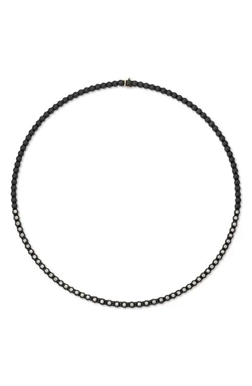 EDEN PRESLEY In The Black 14k Gold Tennis Necklace - Diamond