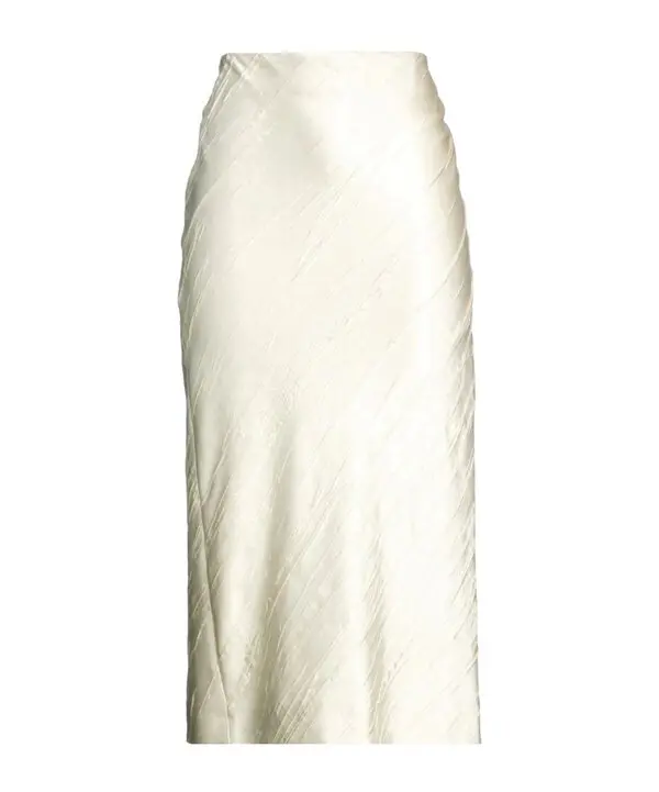 Sportmax Minimalist Satin Midi Skirt