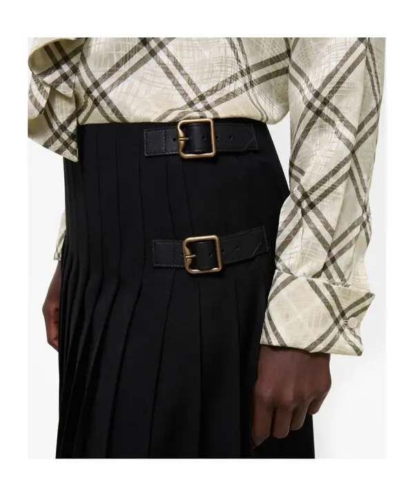 Burberry Wool Midi Kilt