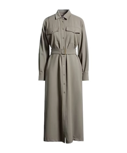 Max Mara Minimalist Solid Shirt Dress
