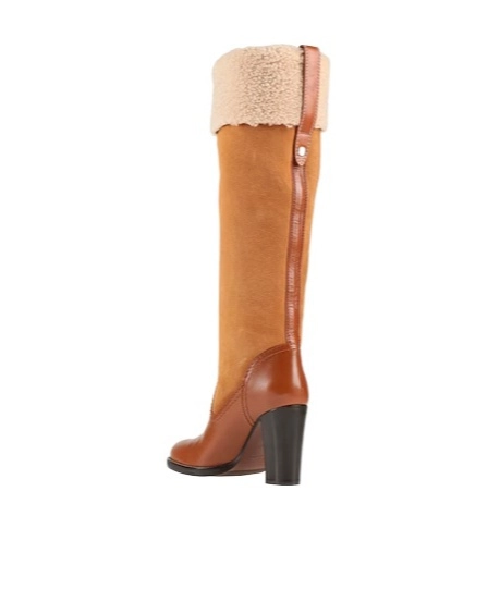 Chloé Two-tone Round-toe Boots