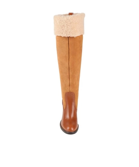 Chloé Two-tone Round-toe Boots