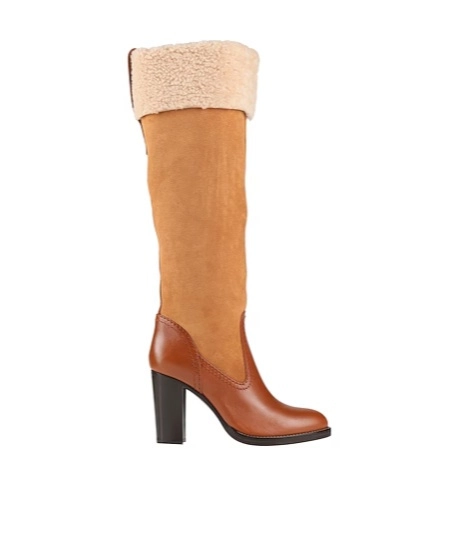 Chloé Two-tone Round-toe Boots