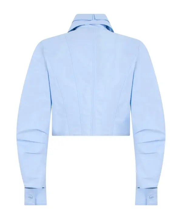 Elisabetta Franchi Long-sleeve Shirt With Snap Closures - Blue