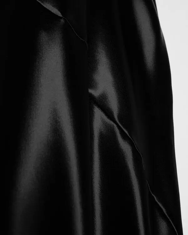 Celine Slip Skirt In Viscose Satin