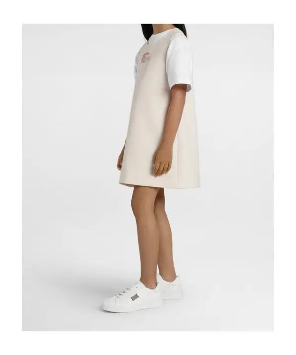 Dolce & Gabbana Logo-embroidered Sleeveless Dress