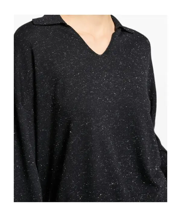Peserico Lurex Collar Knitted Top - No
