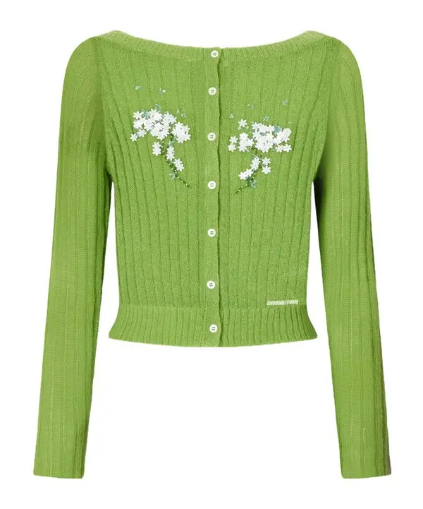 SHUSHU/TONG Embellished Knitted Cardigan