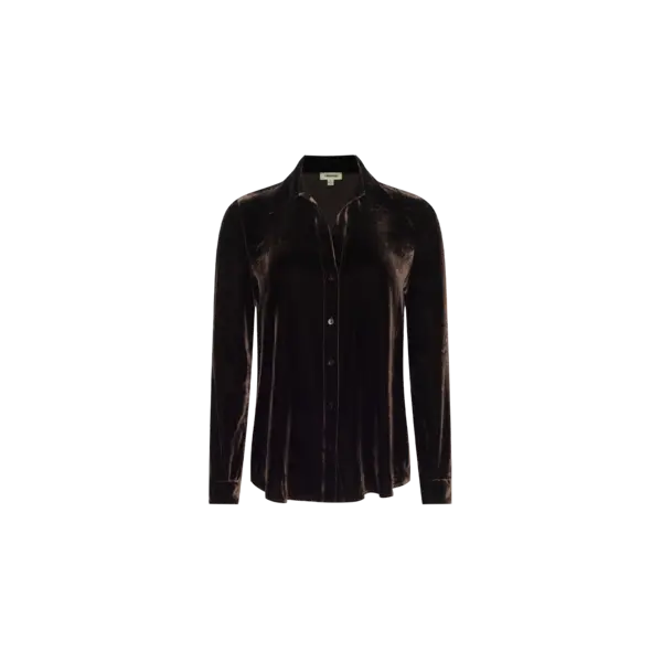 L'Agence Argo Velvet Blouse Top