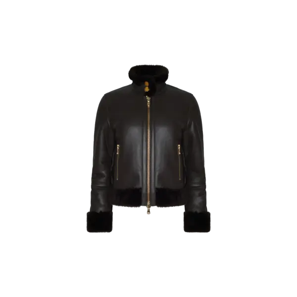 L'Agence Glacia Shearling Jacket