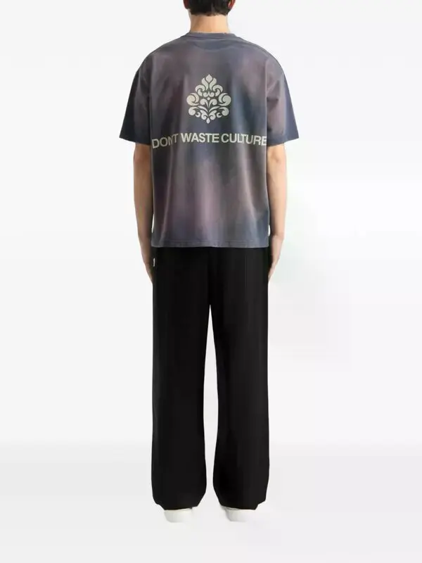 DON'T WASTE CULTURE Logo-print Tie-dye T-shirt