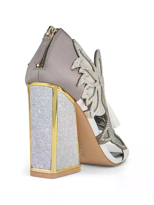KAT MACONIE Aya Anch Crystal-embellished Sandals