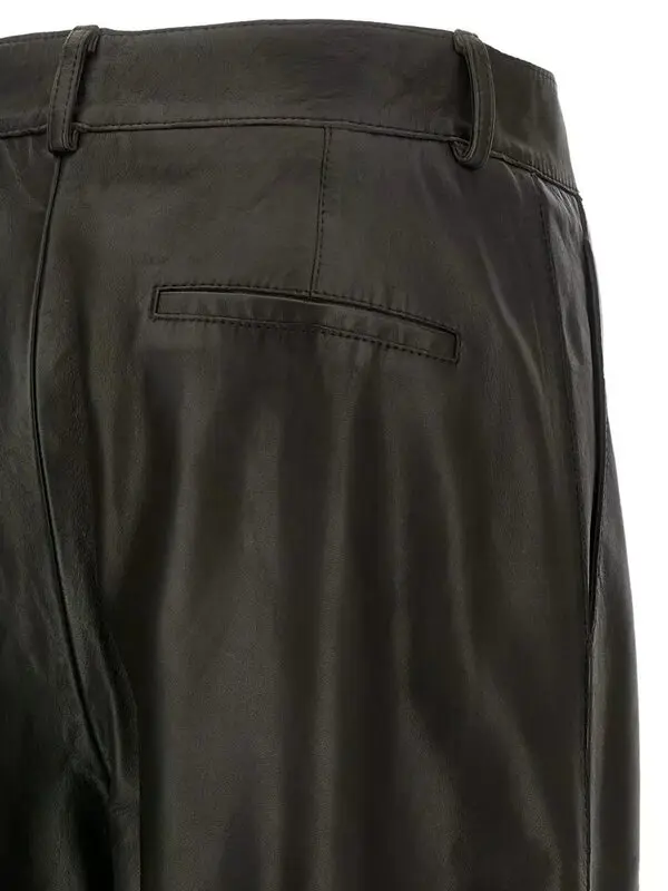 P.a.r.o.s.h Maciock26 Leather Trousers - Black