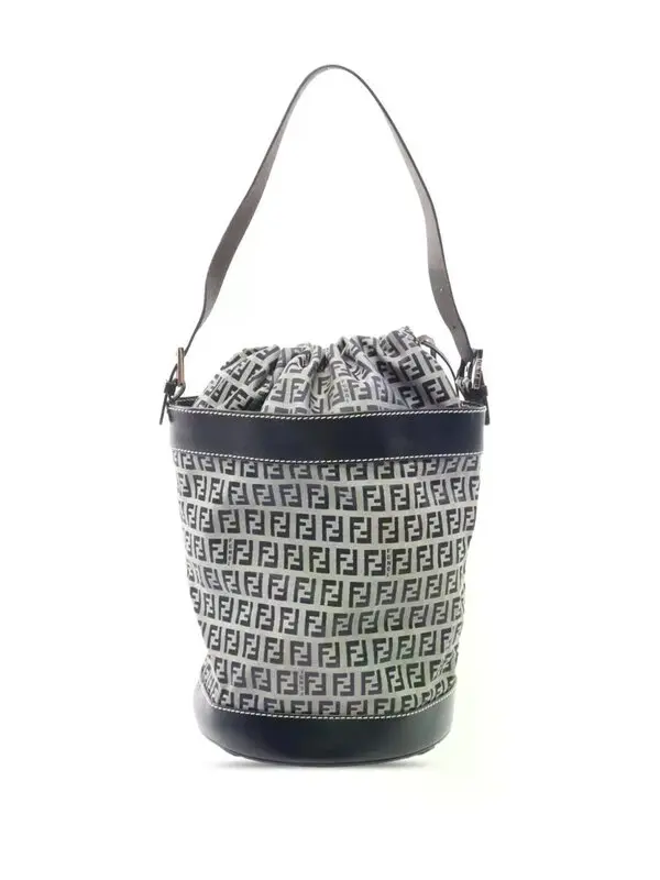 Fendi 2000-2010 Zucchino Canvas Bucket Bag