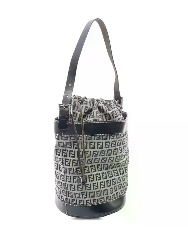 Fendi 2000-2010 Zucchino Canvas Bucket Bag