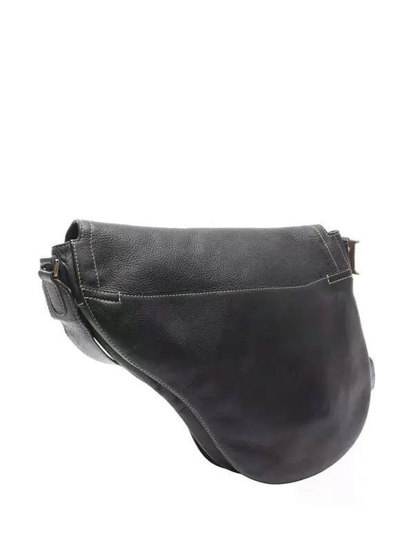 Dior 20th Century Leather Baudrier Saddle Bag Crossbody Bag
