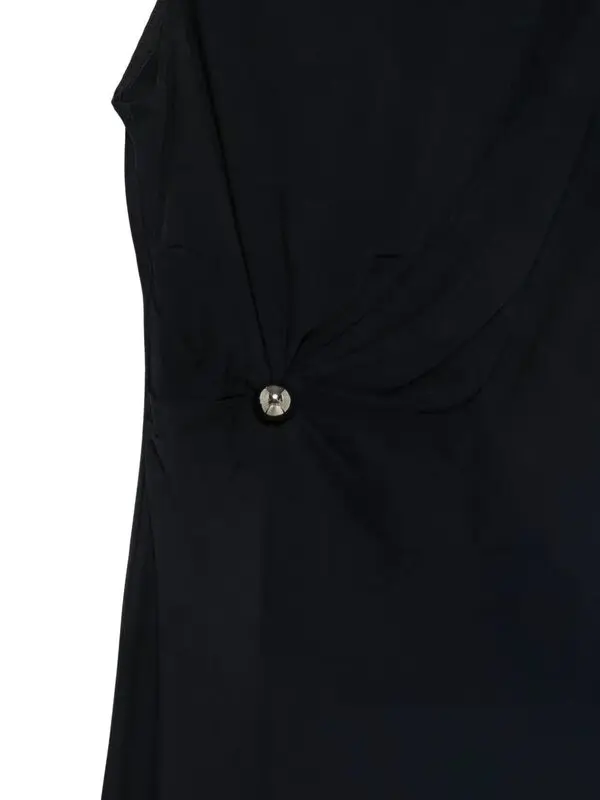 SEMICOUTURE Gathered-detail Midi Dress