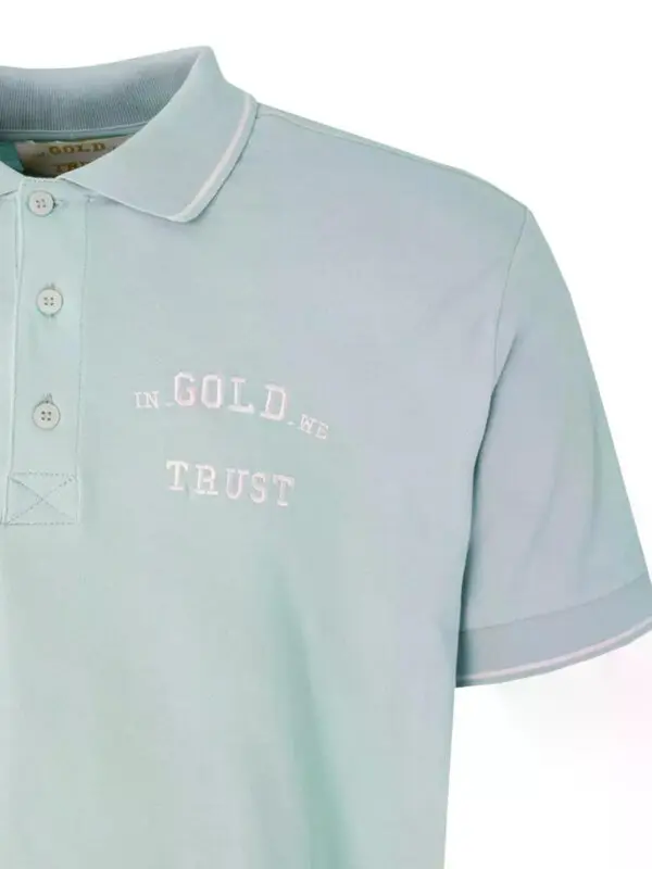 IN GOLD WE TRUST PARIS Boris Logo-embroidered Polo Shirt
