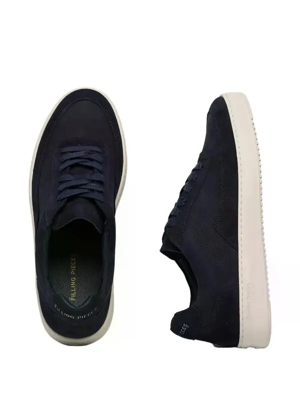 Filling Pieces Mondo Grain-texture Suede Sneakers - Blue
