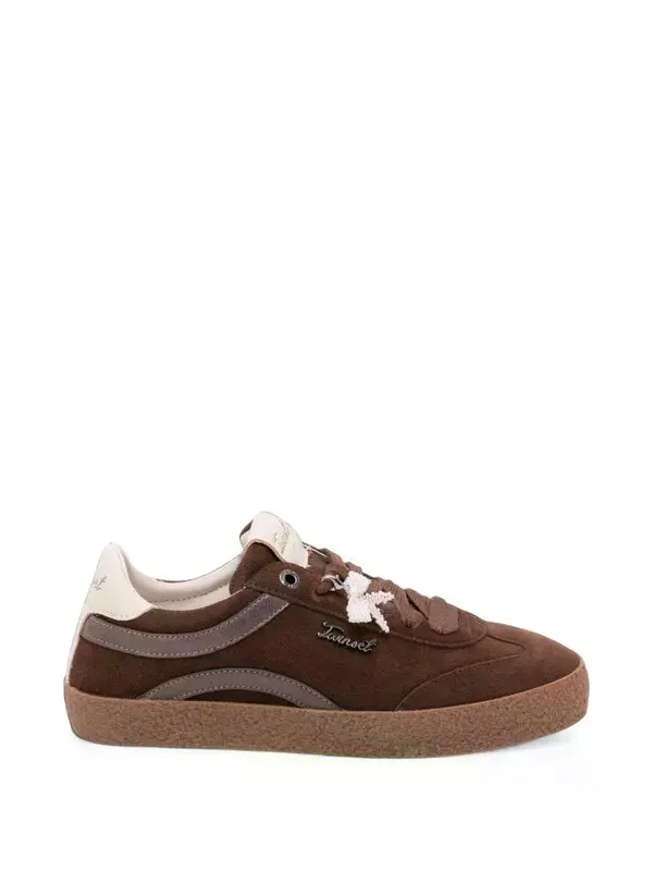 TWINSET Suede Leather Sneakers - Brown