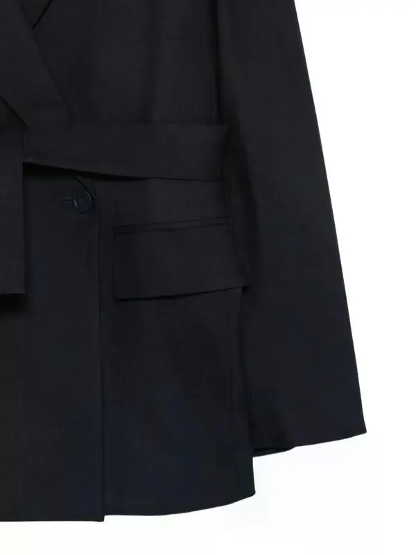 SEMICOUTURE Belted Double-breasted Blazer