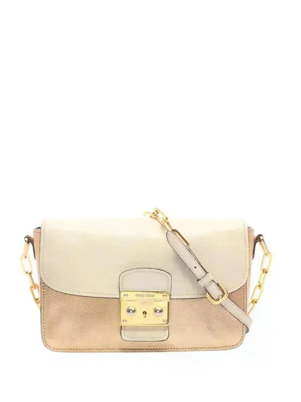 Miu Miu 2010-2026 Leather Sound Lock Crossbody Bag