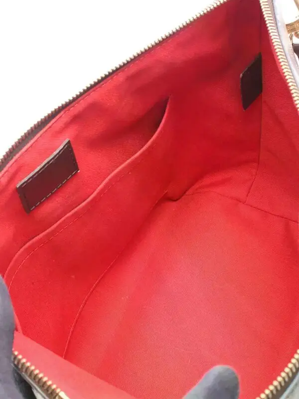 LOUIS VUITTON 2015 Damier Ebene Siena Pm Satchel