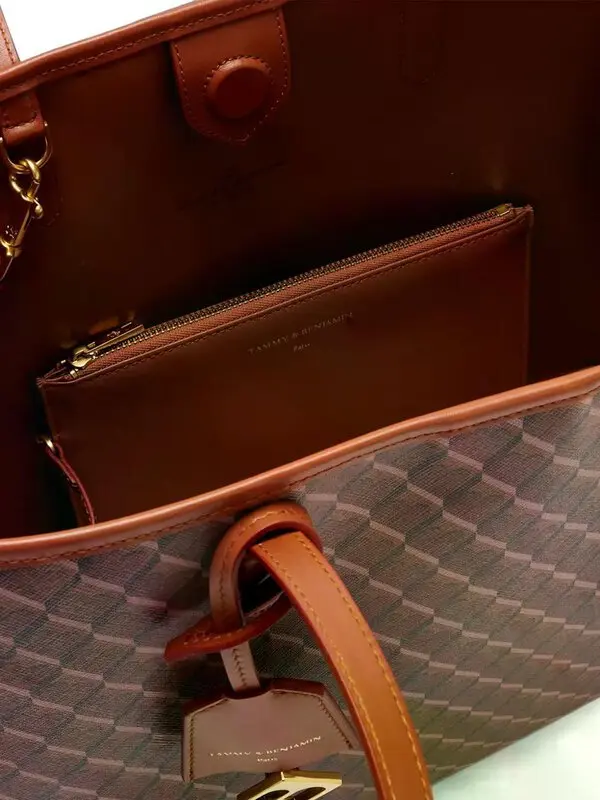 TAMMY & BENJAMIN Monogram-print Tote Bag