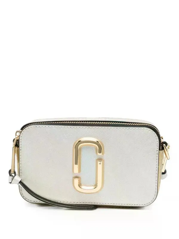 Marc Jacobs Snapshot Metallic Leather Camera Bag - Silver