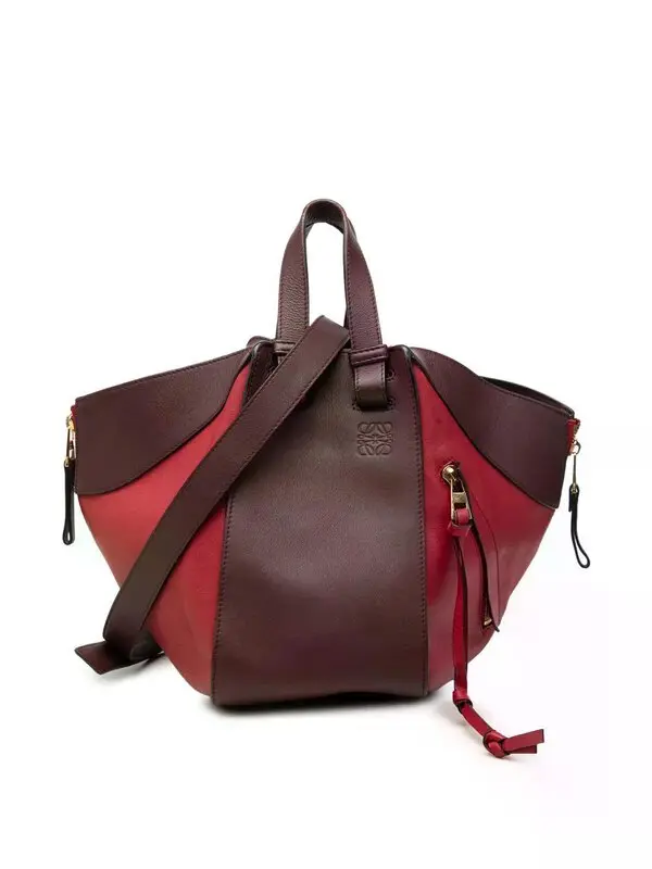 Loewe 2017 Small Bicolor Calfskin Hammock Bag Satchel