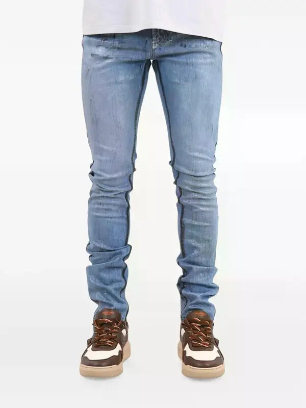 FLANEUR Side-stripe Skinny Jeans