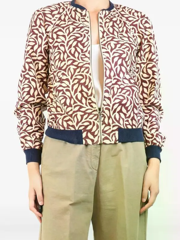 Soeur Foliage-print Bomber Jacket