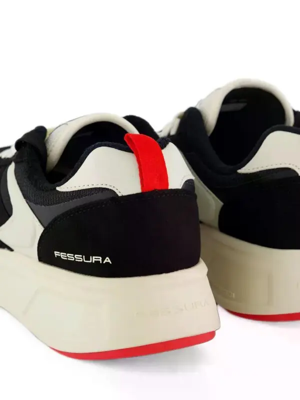 FESSURA Run 03 Logo-print Low-top Sneakers - Black