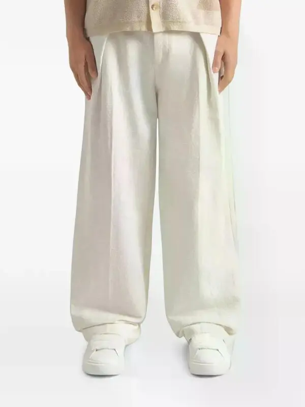 DON'T WASTE CULTURE Alurette Pleated Wide-leg Trousers