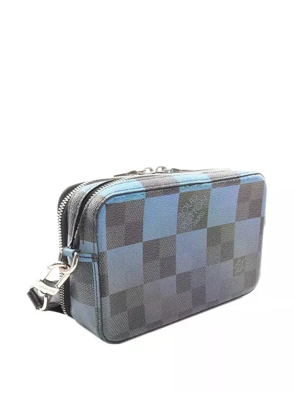 LOUIS VUITTON 2021-2026 Damier Graphite Giant Alpha Wearable Wallet Crossbody Bag - Blue