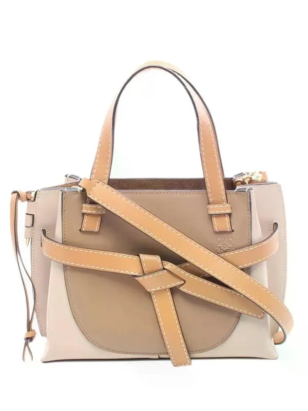 Loewe 2002-2026 Mini Leather Gate Top Handle Bag Satchel