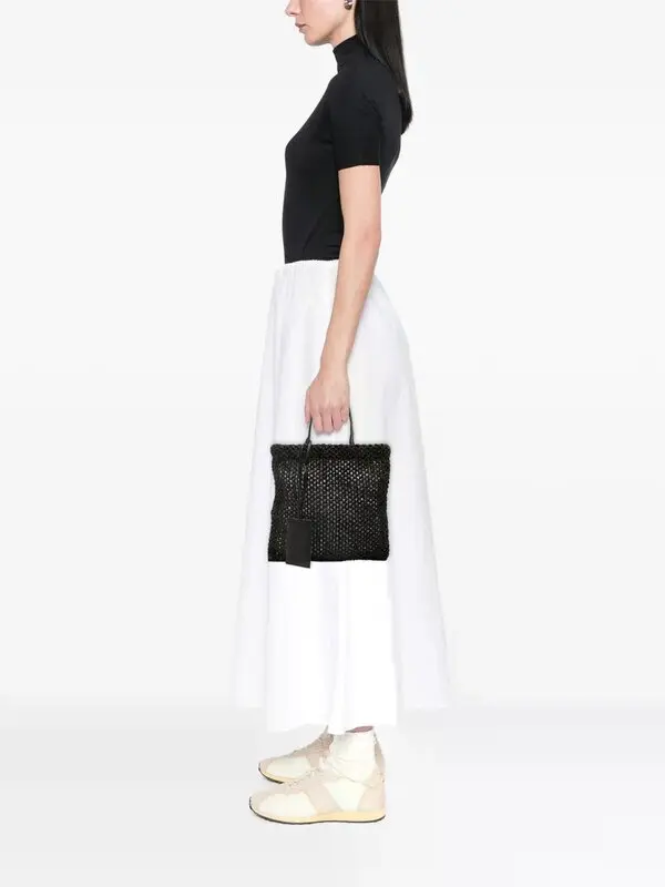 THE ROW 2000-2026 Mini Raffia Barn Tote Bag