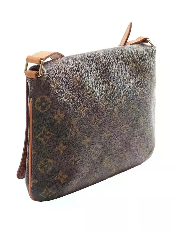 LOUIS VUITTON 1999 Monogram Musette Tango Short Strap Shoulder Bag - Brown