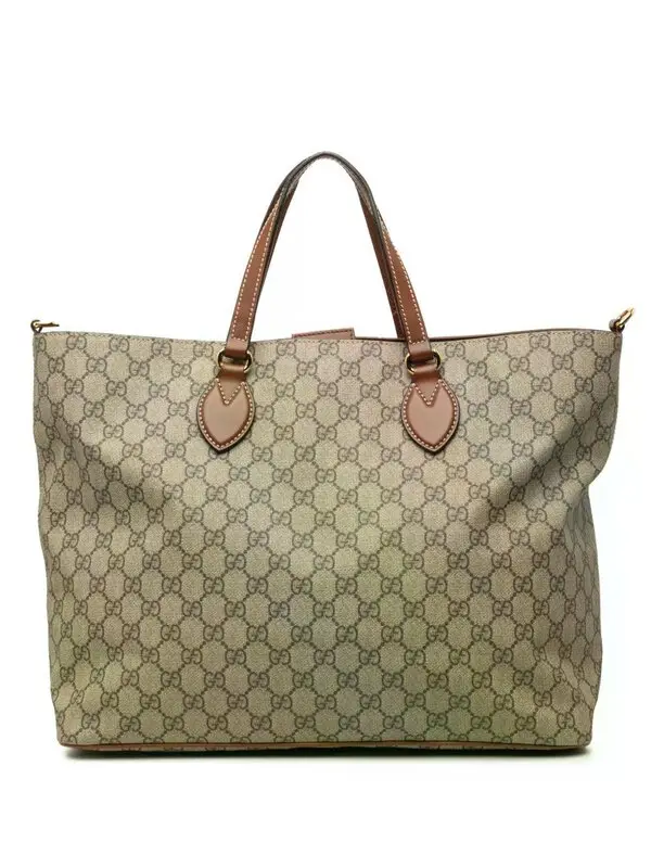 Gucci 2000-2015 Medium Gg Supreme Convertible Soft Tote Satchel