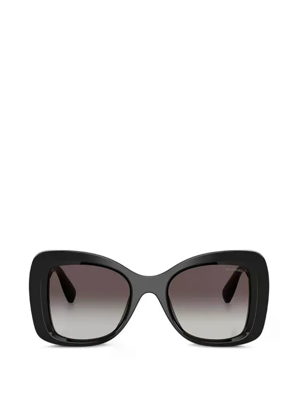 SWAROVSKI Butterfly-frame Sunglasses - Black