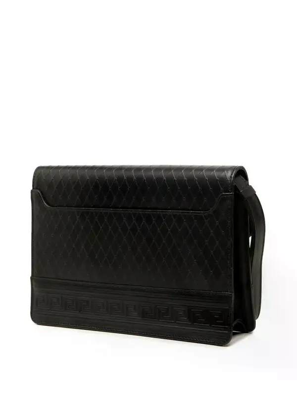 Versace 2010-2026 Leather Medusa Sunburst Clutch Bag