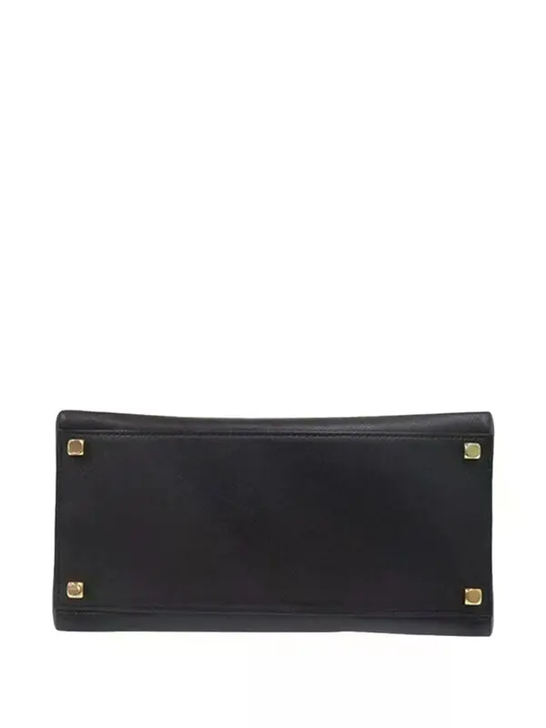 FERRAGAMO 1990-2000 Leather Gancini Top Handle Bag Satchel