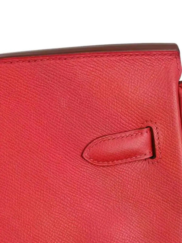 Hermès 2011 Epsom Birkin 40 Leather Tote Bag - Red