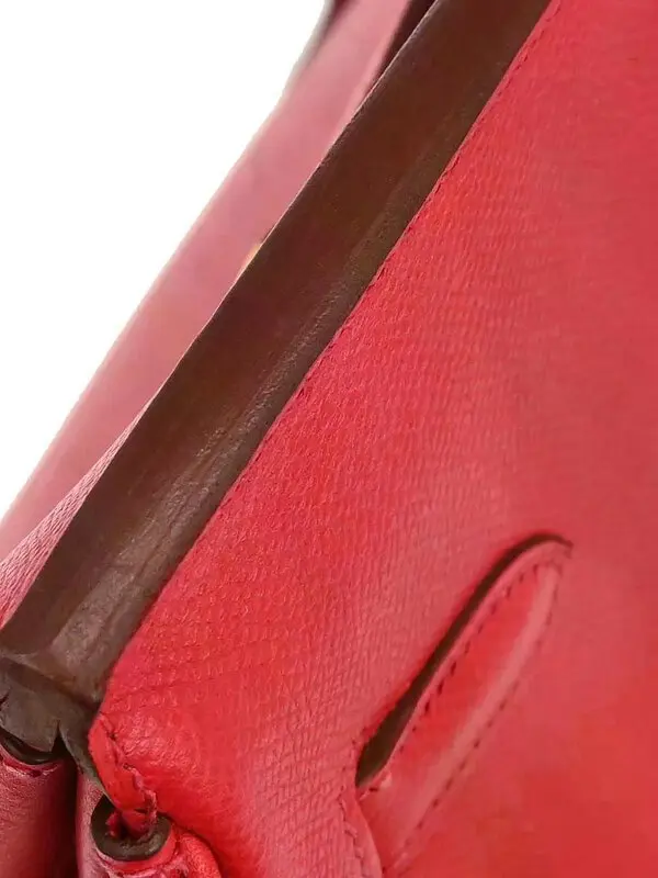 Hermès 2011 Epsom Birkin 40 Leather Tote Bag - Red