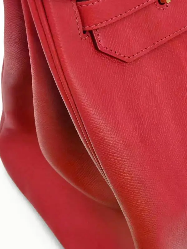 Hermès 2011 Epsom Birkin 40 Leather Tote Bag - Red