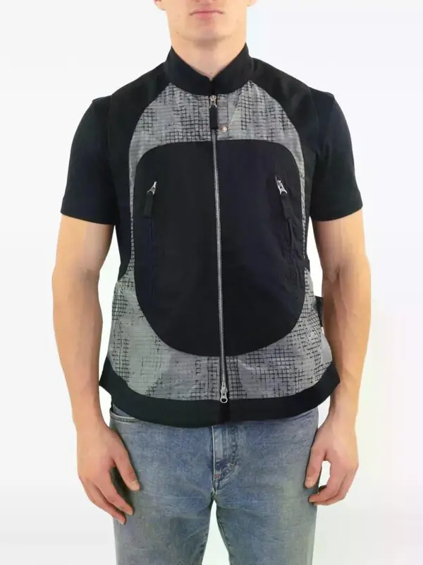 Stone Island Devore Waistcoat - Black